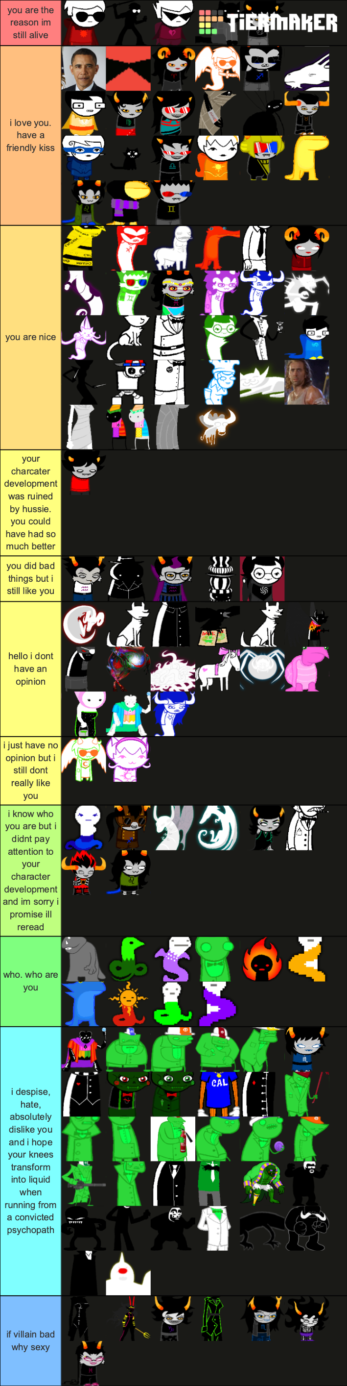 Homestuck Characters. (OVER 120) Tier List (Community Rankings) - TierMaker