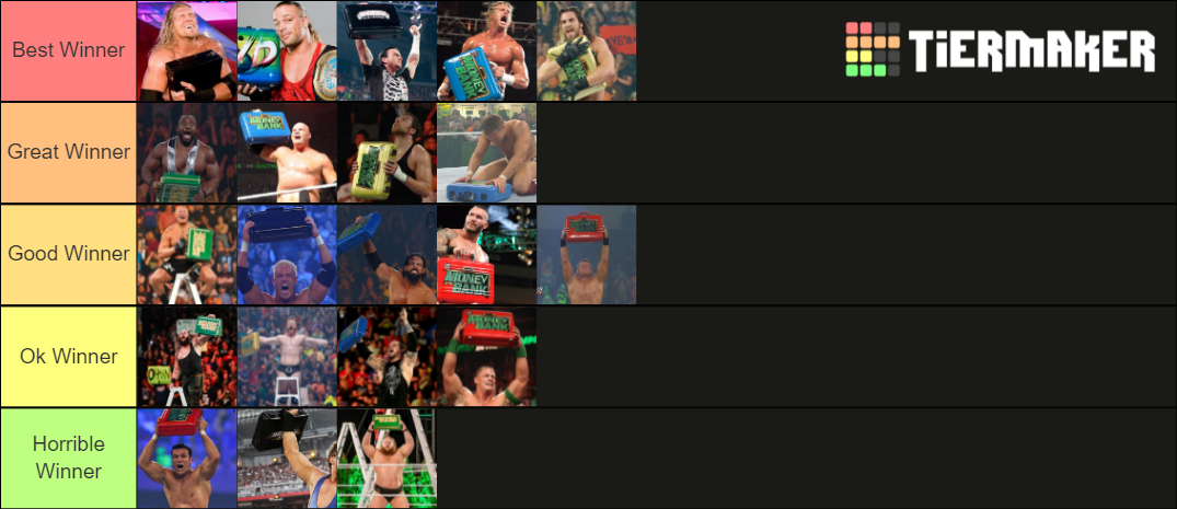 Mens Money In The Banks winners Tier List (Community Rankings) - TierMaker