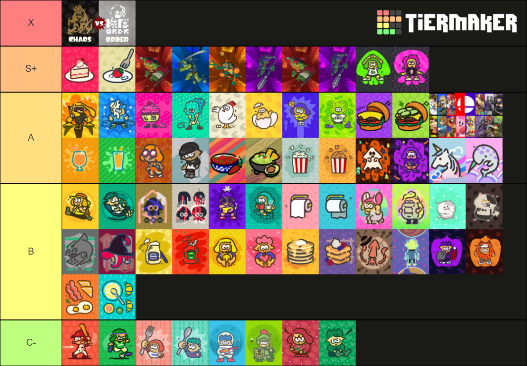 Splatoon 2 Splatfest Tier List (Community Rankings) - TierMaker