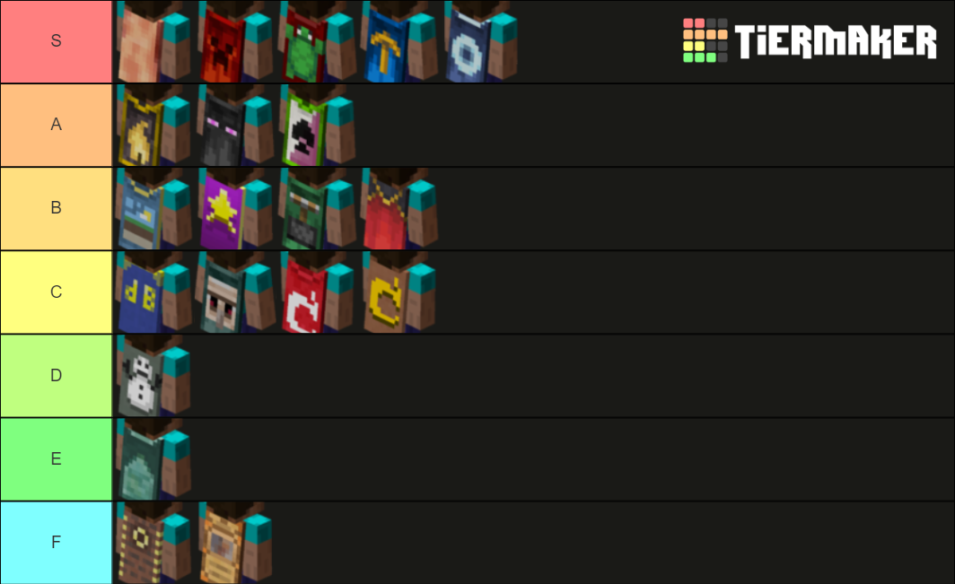 Minecraft cape Tier List (Community Rankings) - TierMaker