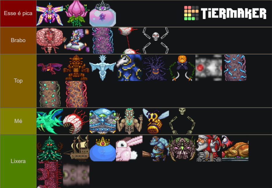 Terraria Bosses Tier List (Community Rankings) - TierMaker