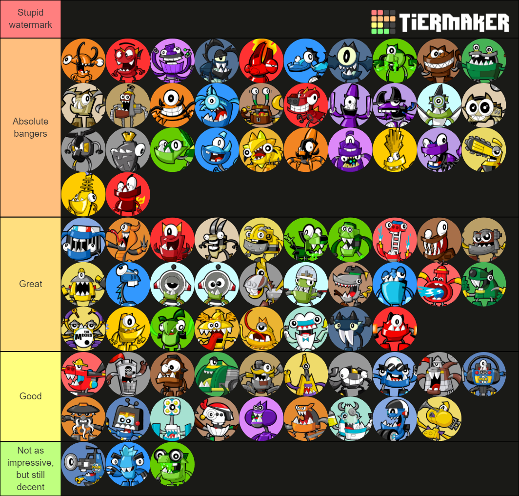 Mixels - Main 81 Mixels Tier List (Community Rankings) - TierMaker