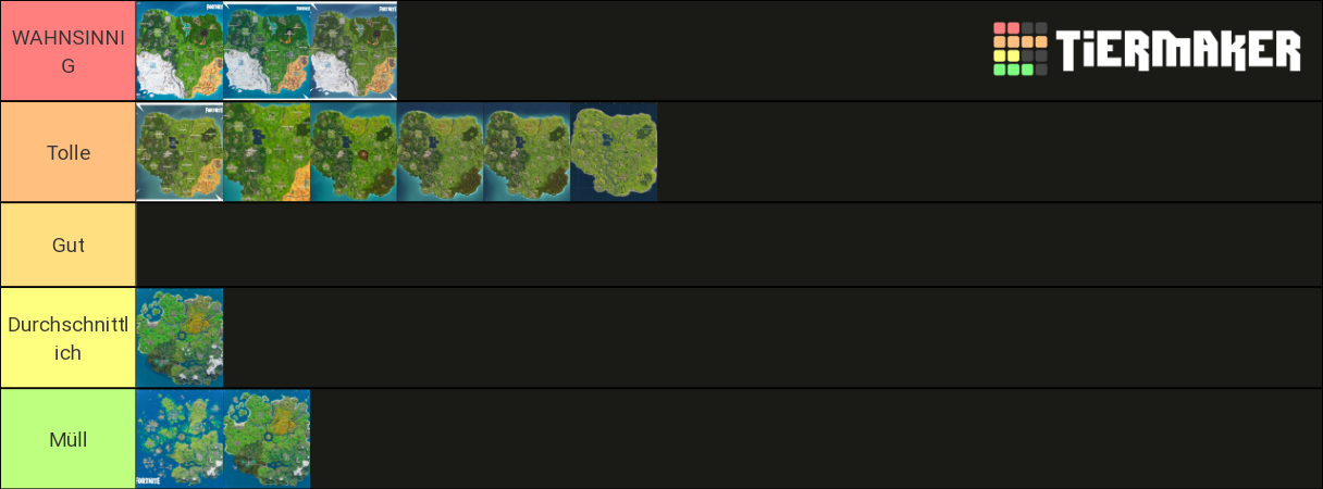Fortnite maps Tier List (Community Rankings) - TierMaker