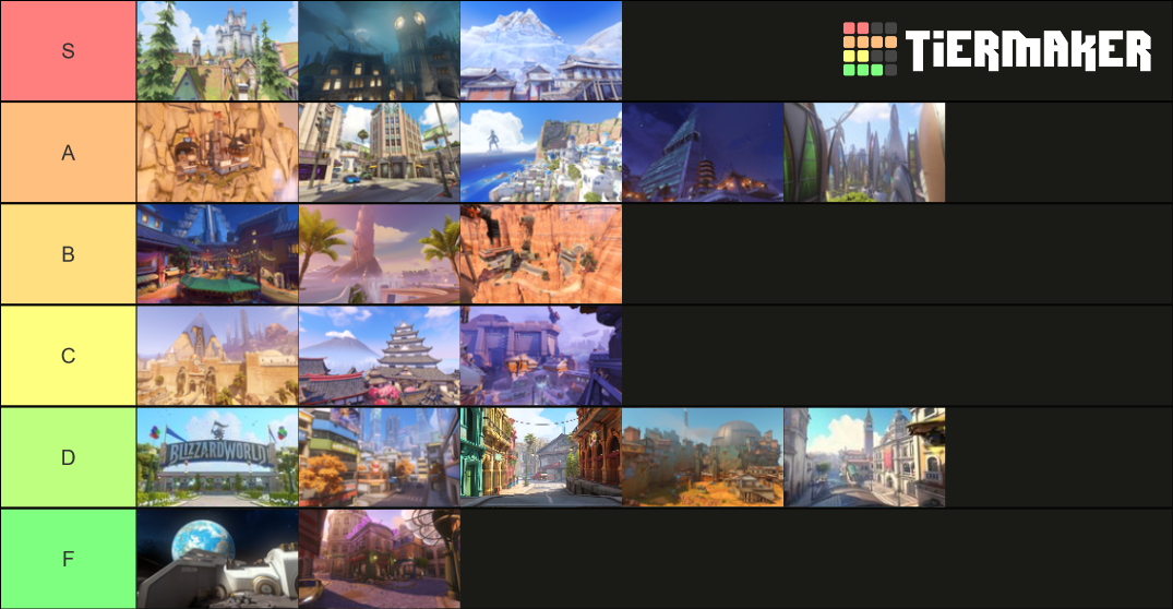 Overwatch Maps Tier List (Community Rankings) - TierMaker