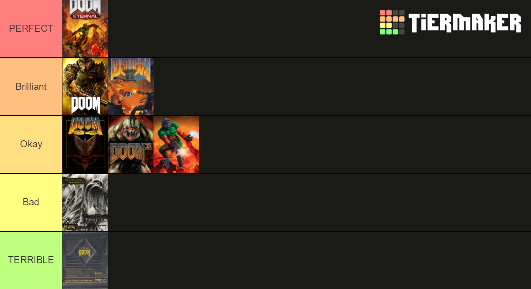Doom Games Tier List (Community Rankings) - TierMaker