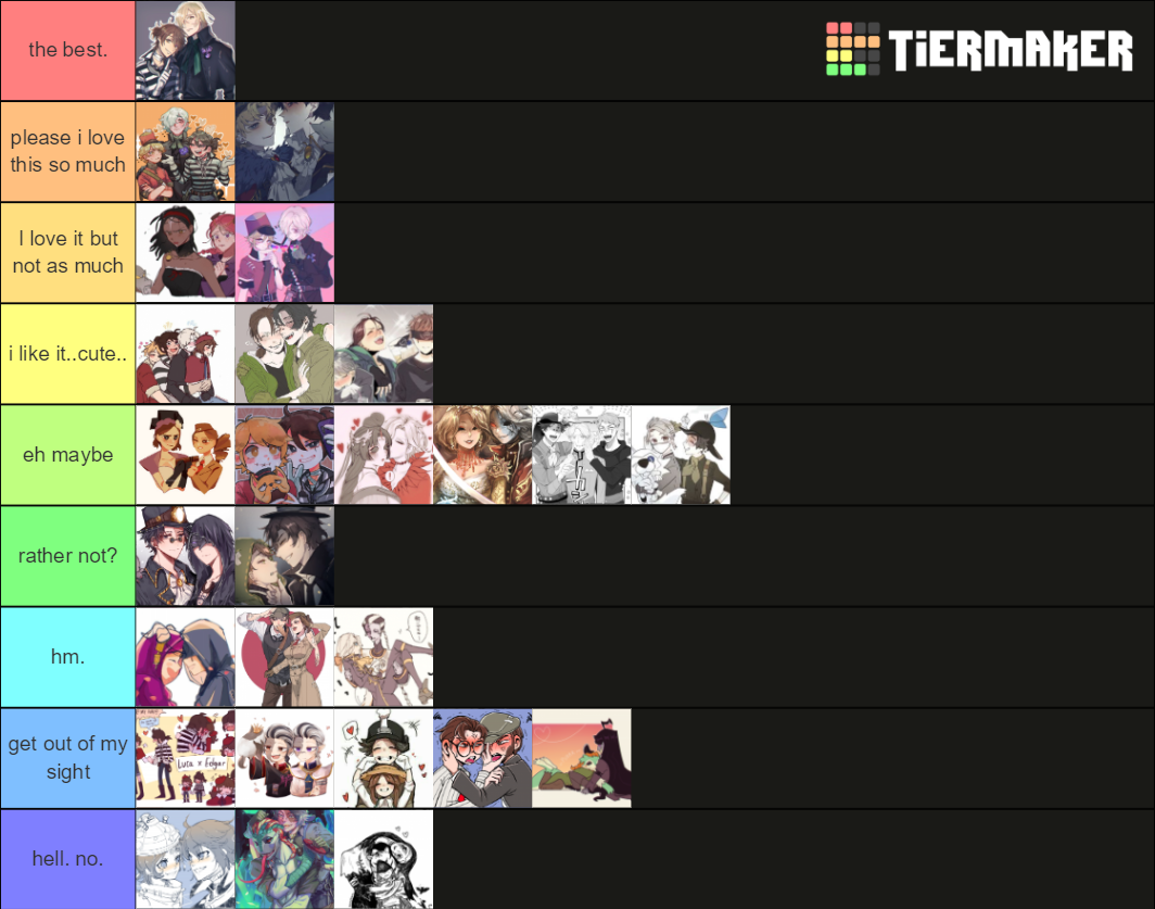 Identity v ships Tier List (Community Rankings) - TierMaker