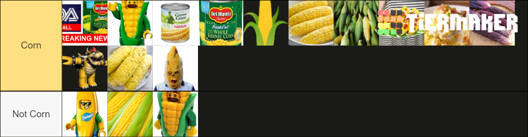 Corn Tier List (Community Rankings) - TierMaker