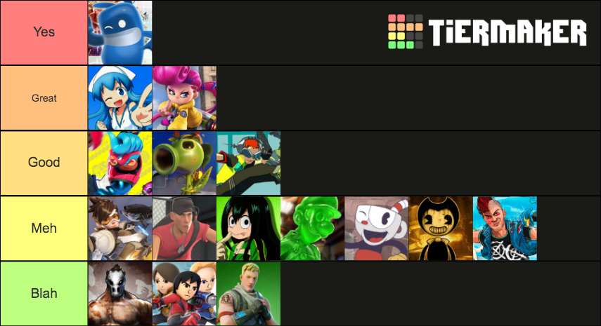 Inklings (Splatoon) Versus and Death Battle Matchups Tier List ...