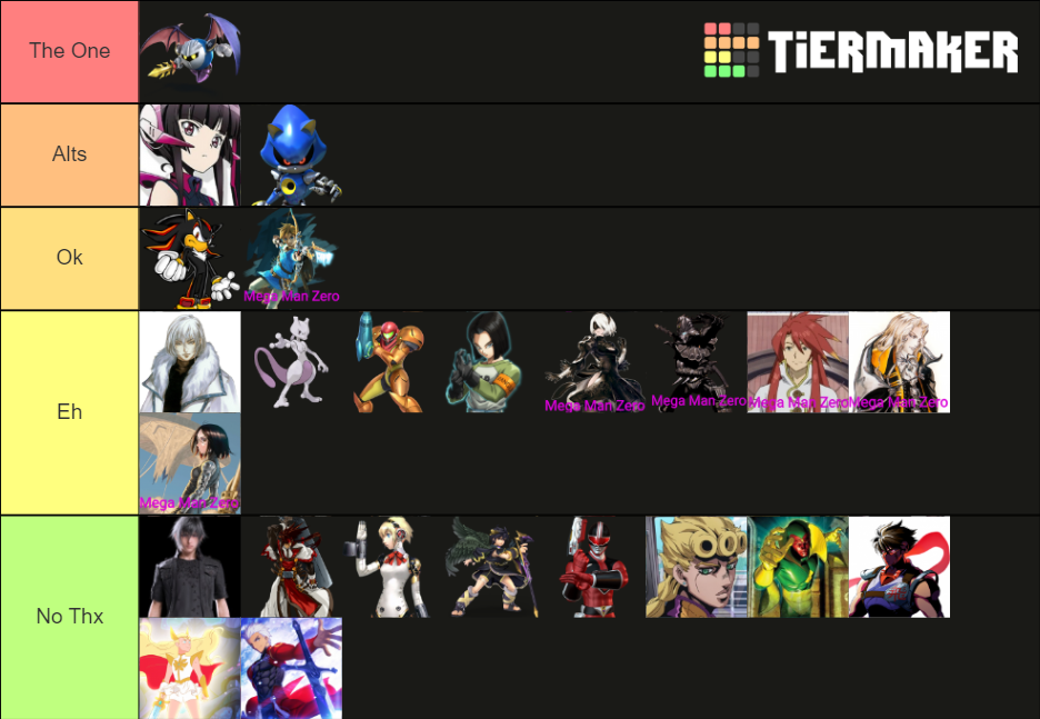 Zero Match Ups Tier List (Community Rankings) - TierMaker