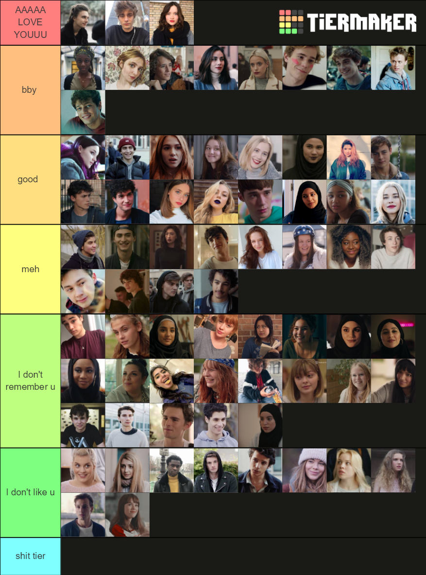 all skam remakes characters Tier List (Community Rankings) - TierMaker