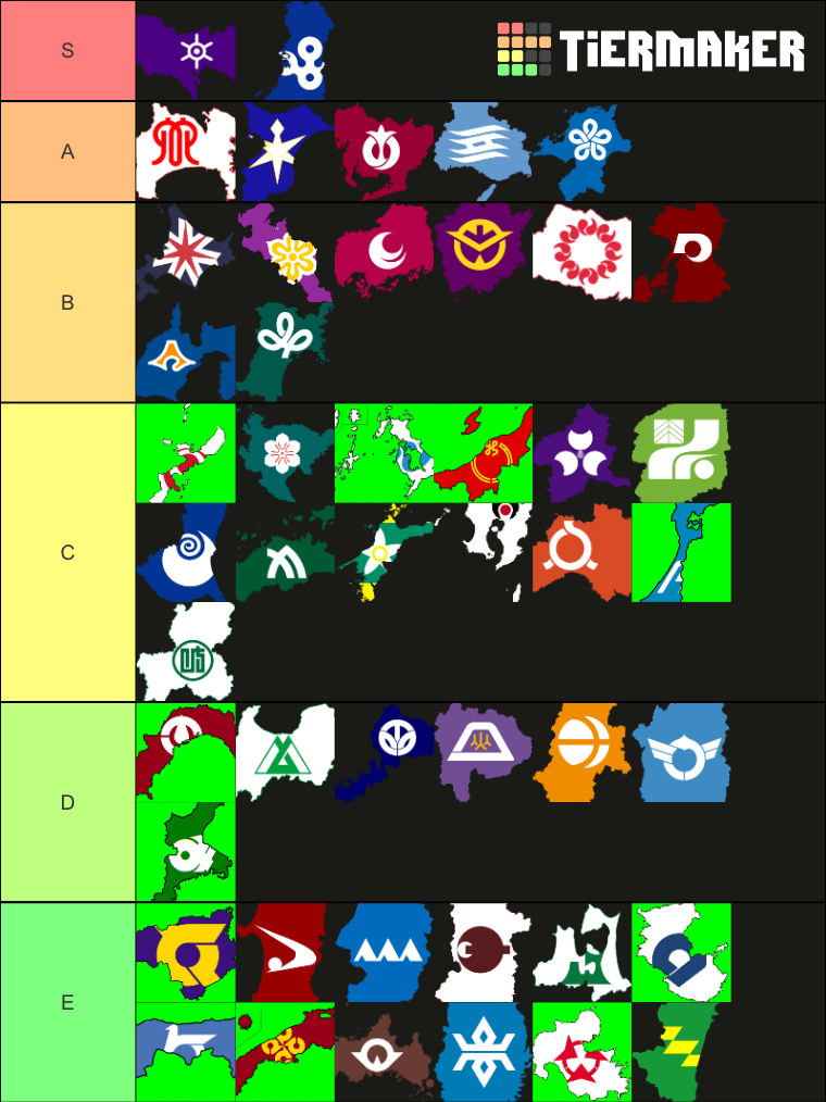 Prefectures of Japan Tier List (Community Rankings) - TierMaker