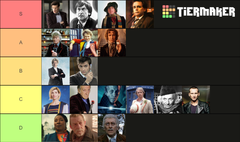 Doctor Ranking (Doctor Who) Tier List (Community Rankings) - TierMaker