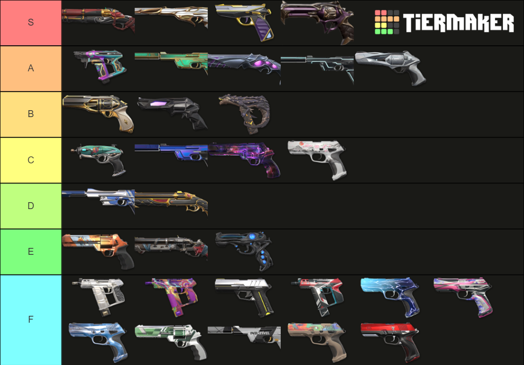 Valorant Skin Collections Tier List (Community Rankings) - TierMaker