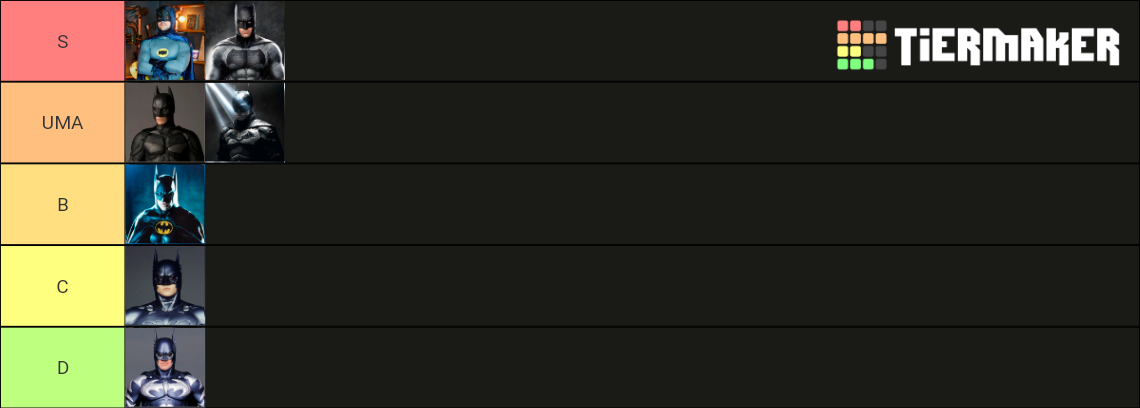 Melhor Batman do cinema Tier List (Community Rankings) - TierMaker