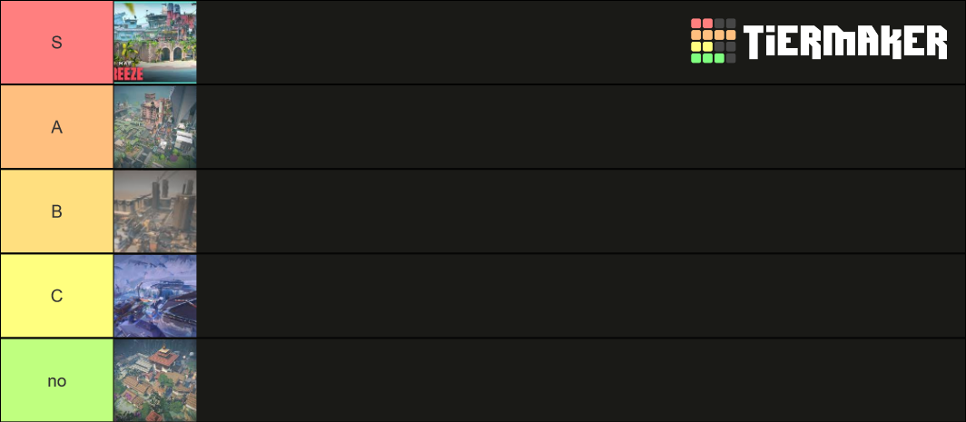 valorant map (including breeze) Tier List (Community Rankings) - TierMaker
