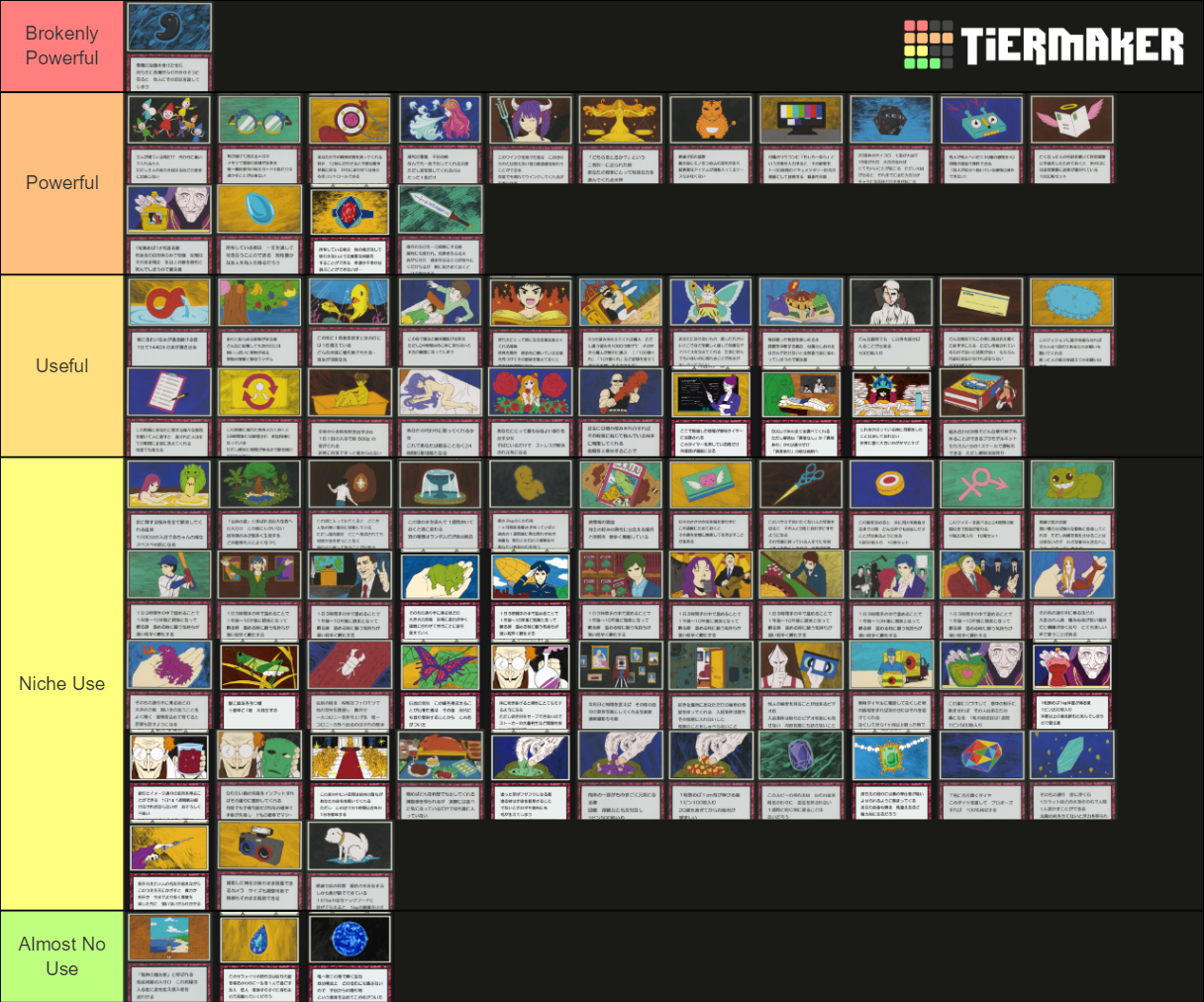 HXH Greed Island Cards Tier List (Community Rankings) - TierMaker