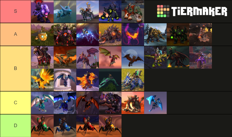 World of Warcraft Raid Drop Mounts Tier List (Community Rankings ...