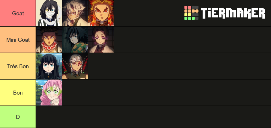 demon slayer pillars Tier List (Community Rankings) - TierMaker