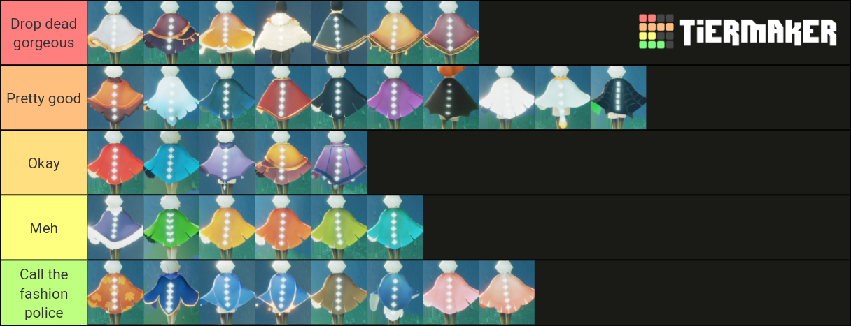 Sky: Children of the Light capes (2020) Tier List (Community Rankings ...