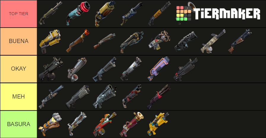 Fortnite Save The World Shotguns Tier List (Community Rankings) - TierMaker