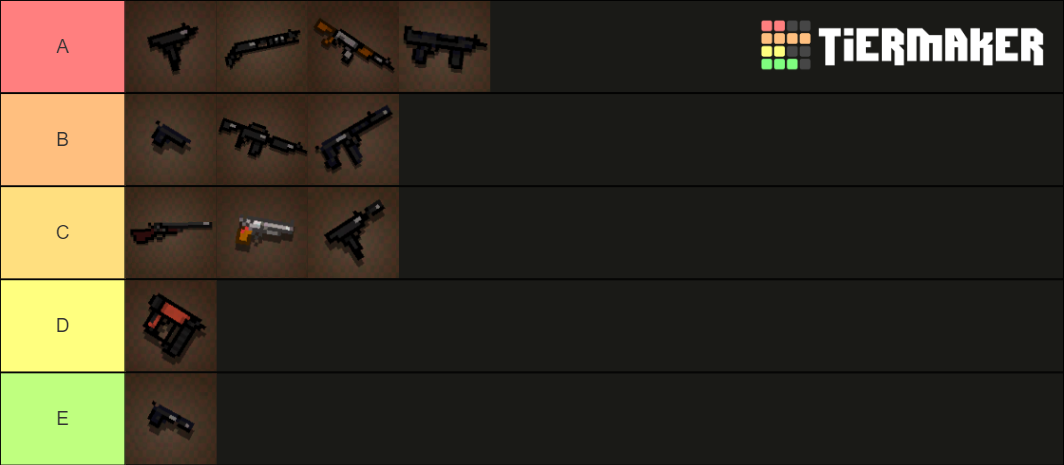 Hotline Miami 2 Guns Tier List (Community Rankings) - TierMaker
