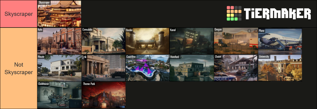 R6 Maps Tier List (Community Rankings) - TierMaker