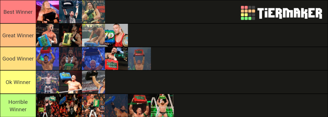 Mens Money In The Banks winners Tier List (Community Rankings) - TierMaker