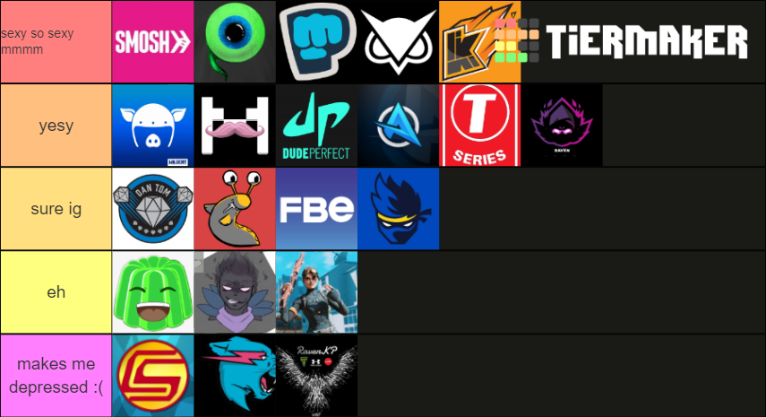 YouTuber Logos Tier List (Community Rankings) - TierMaker