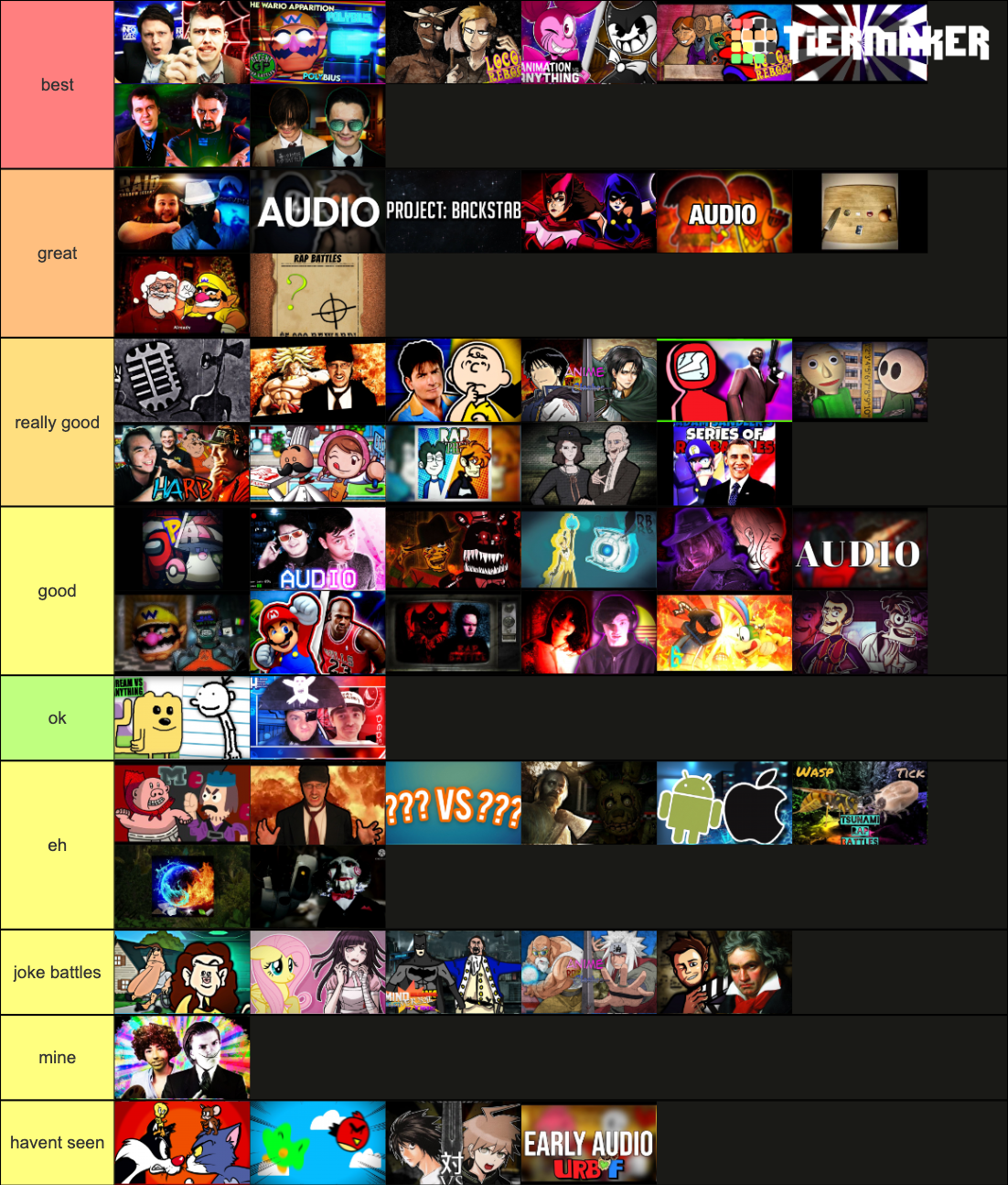 Rap Battle Day 2021 Battles Tier List (Community Rankings) - TierMaker
