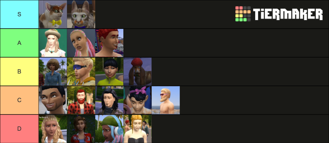 graystillplays sims 4 sims Tier List (Community Rankings) - TierMaker