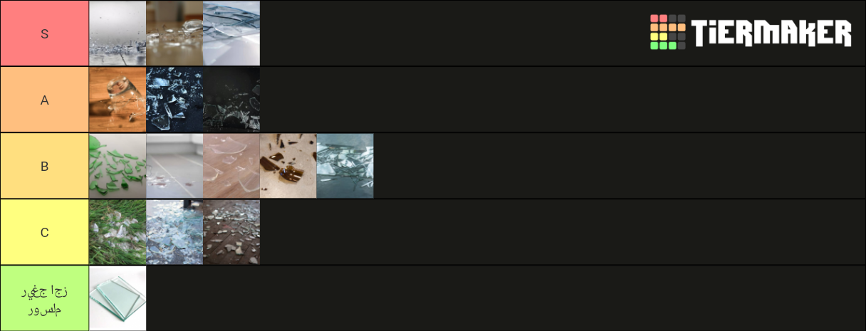 Broken glass Tier List (Community Rankings) - TierMaker