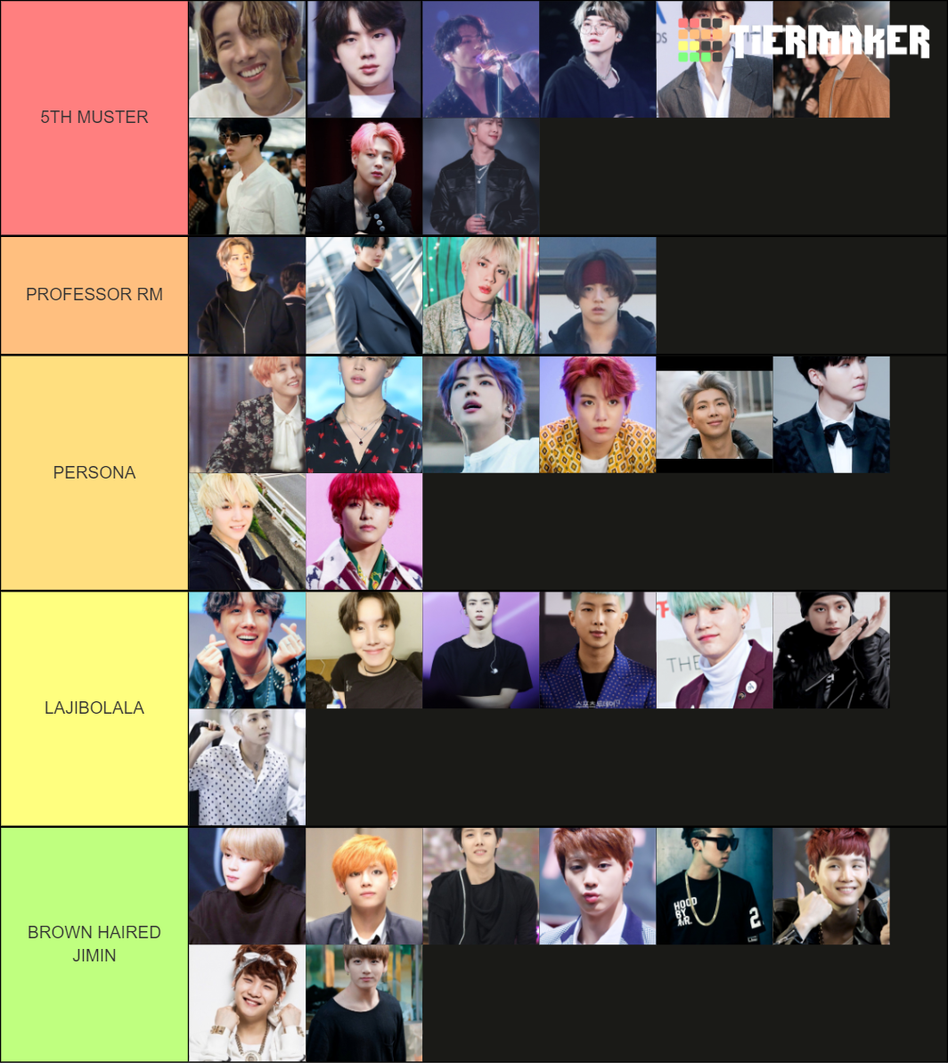 BTS Hairstyles Tier List (Community Rankings) - TierMaker