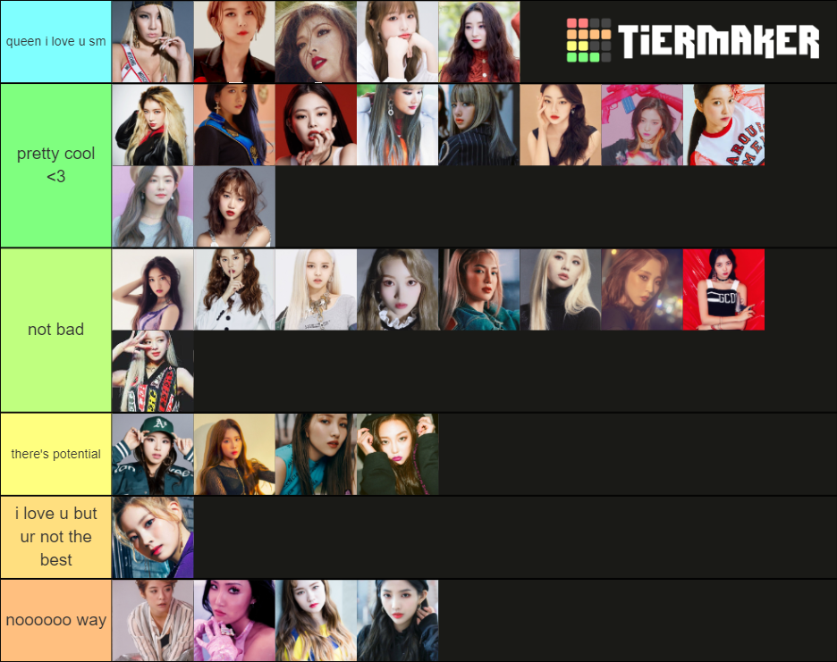 kpop female rappers Tier List (Community Rankings) - TierMaker