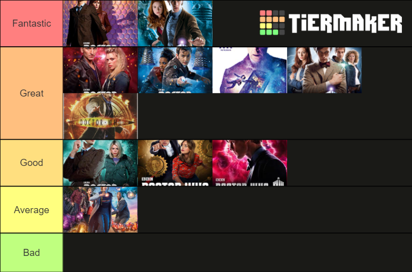 Doctor Who Series Tier List (Community Rankings) - TierMaker
