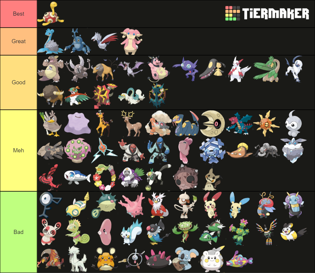 Single Stage Pokemon Tier List (Community Rankings) - TierMaker