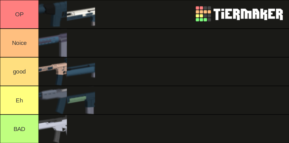 DMR's 2021 Tier List (Community Rankings) - TierMaker