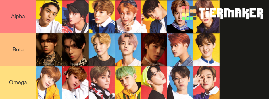 NCT Alpha/Beta/Omega Tier List (Community Rankings) - TierMaker