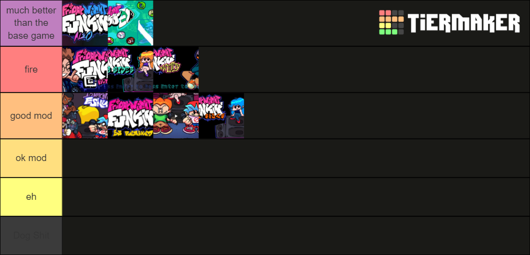 FNF Modding Tier List (Community Rankings) - TierMaker