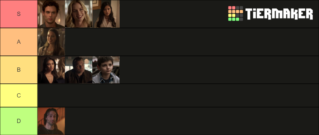 YOU TV Show Netflix Characters Tier List (Community Rankings) - TierMaker