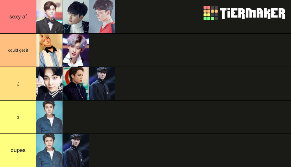 Exo members Tier List (Community Rankings) - TierMaker