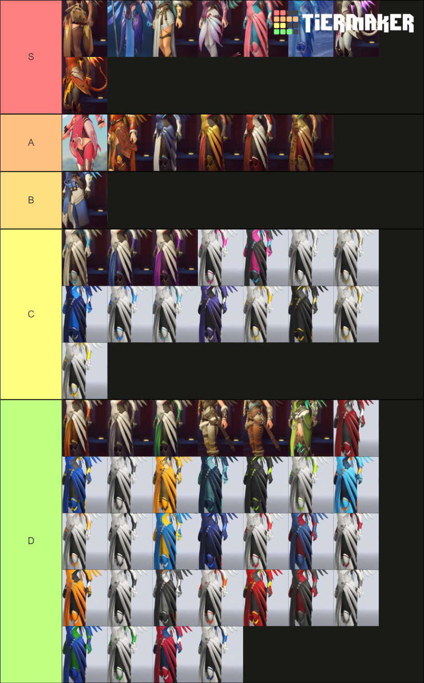 Mercy Skins (Updated) 2021 Tier List (Community Rankings) - TierMaker