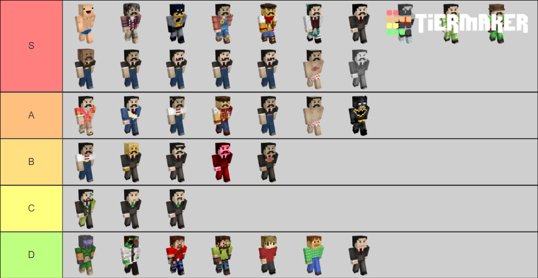 mumbo skins ranked Tier List (Community Rankings) - TierMaker