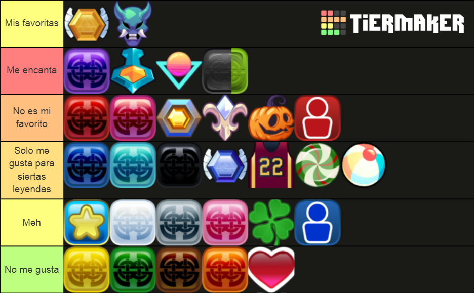 Brawlhalla Colors Tier List (Community Rankings) - TierMaker