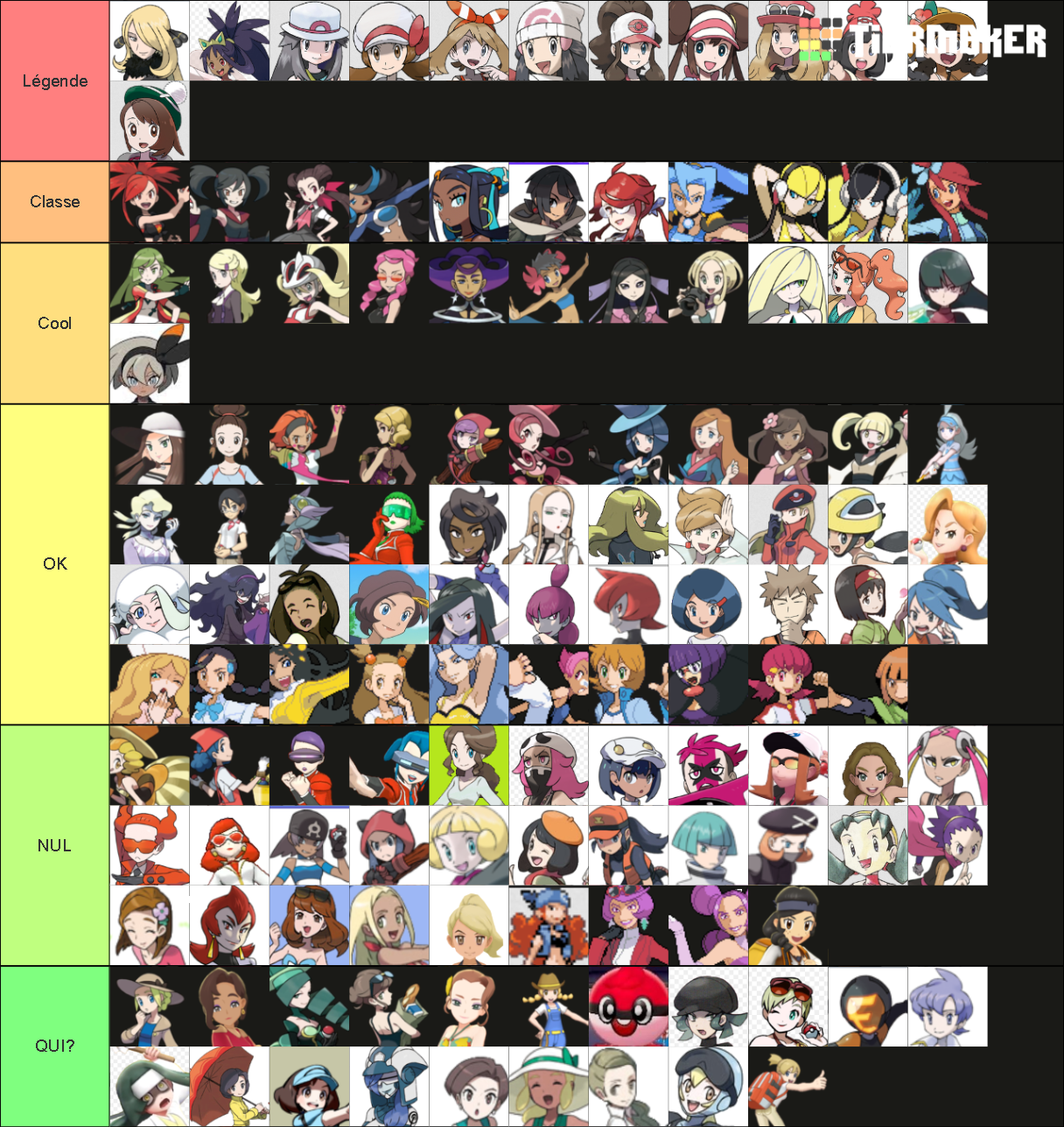 Best of Pokemon Waifus (Including Trainer NPCs) Tier List (Community ...