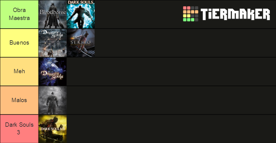 From Software Games TIer List Tier List (Community Rankings) - TierMaker