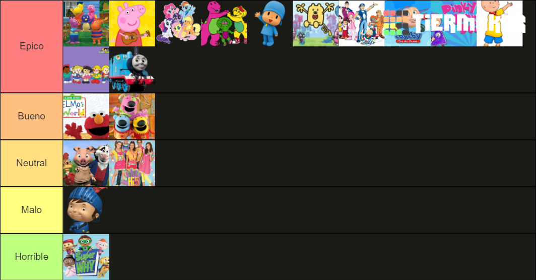 Programas de Discovery Kids Tier List (Community Rankings) - TierMaker