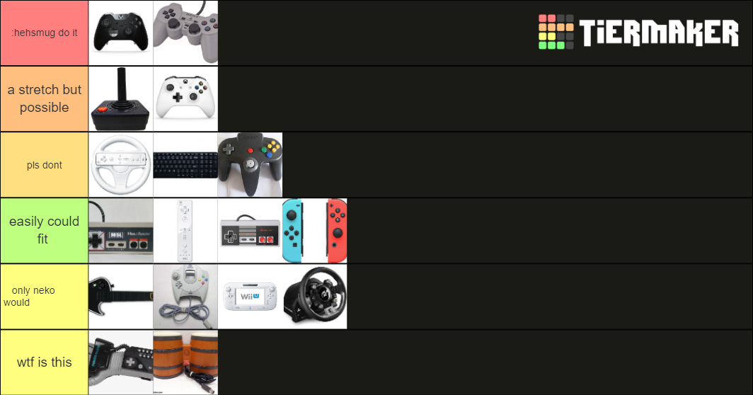 Video Game Controllers Tier List (Community Rankings) - TierMaker