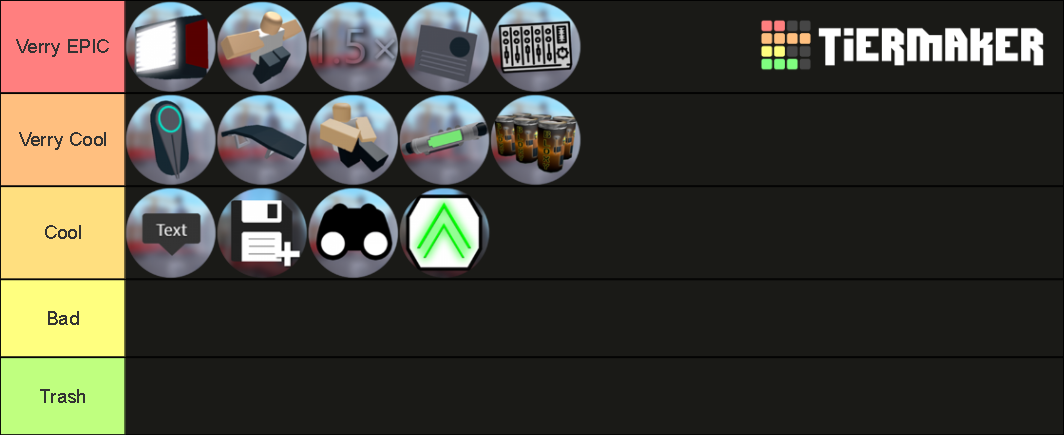 Roblox Parkour Gamepasses Tier List (Community Rankings) - TierMaker