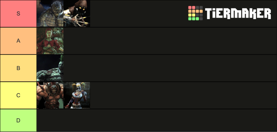 Batman Arkham Asylum Boss Tier List (Community Rankings) - TierMaker