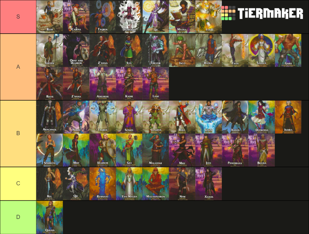Aeon's End Mages Tier List (Community Rankings) - TierMaker
